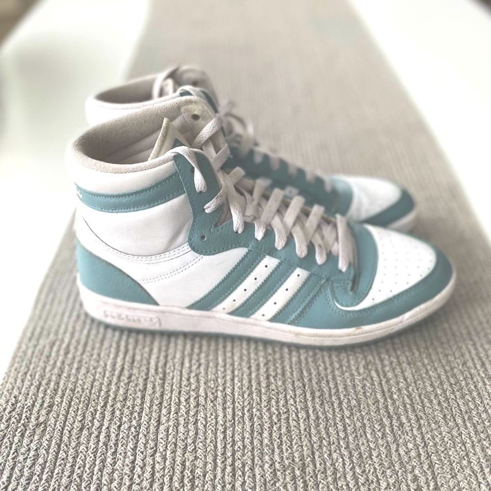 Adidas Originals Top Ten Light Sage Blue White High T… - Gem